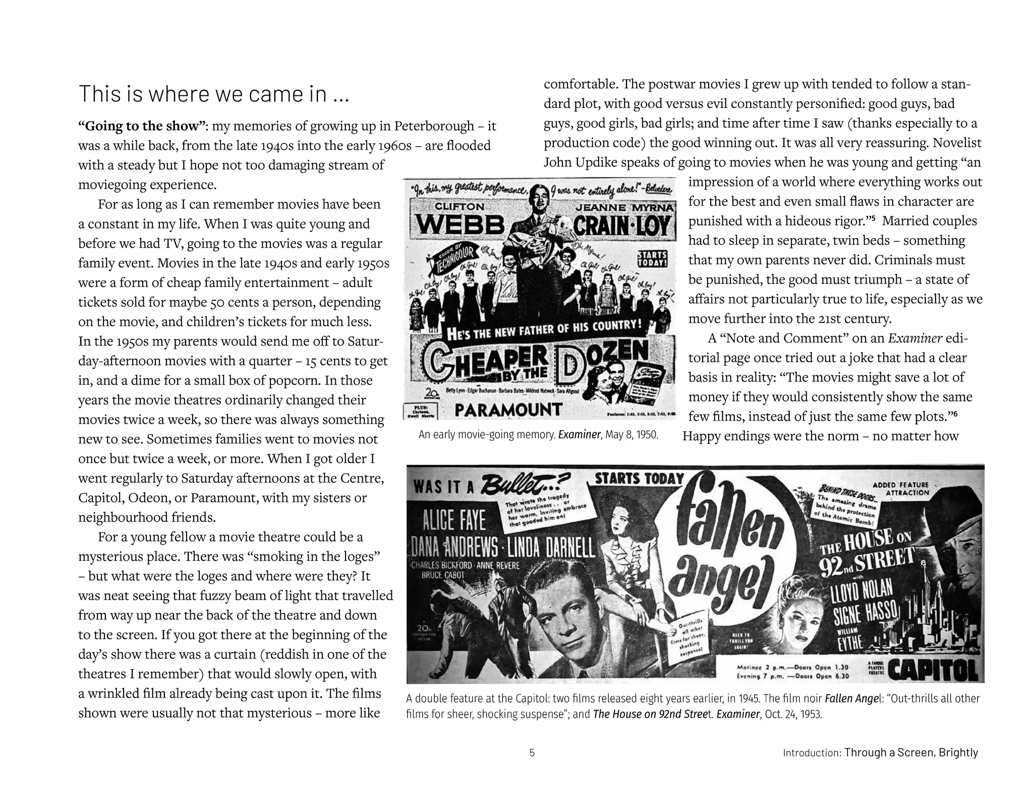 Sample Chapters, ch. 1, Introduction, Lives of the Theatres | PDF