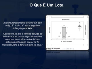 Loteamento e desmembramento: Qual a diferença? | PPT