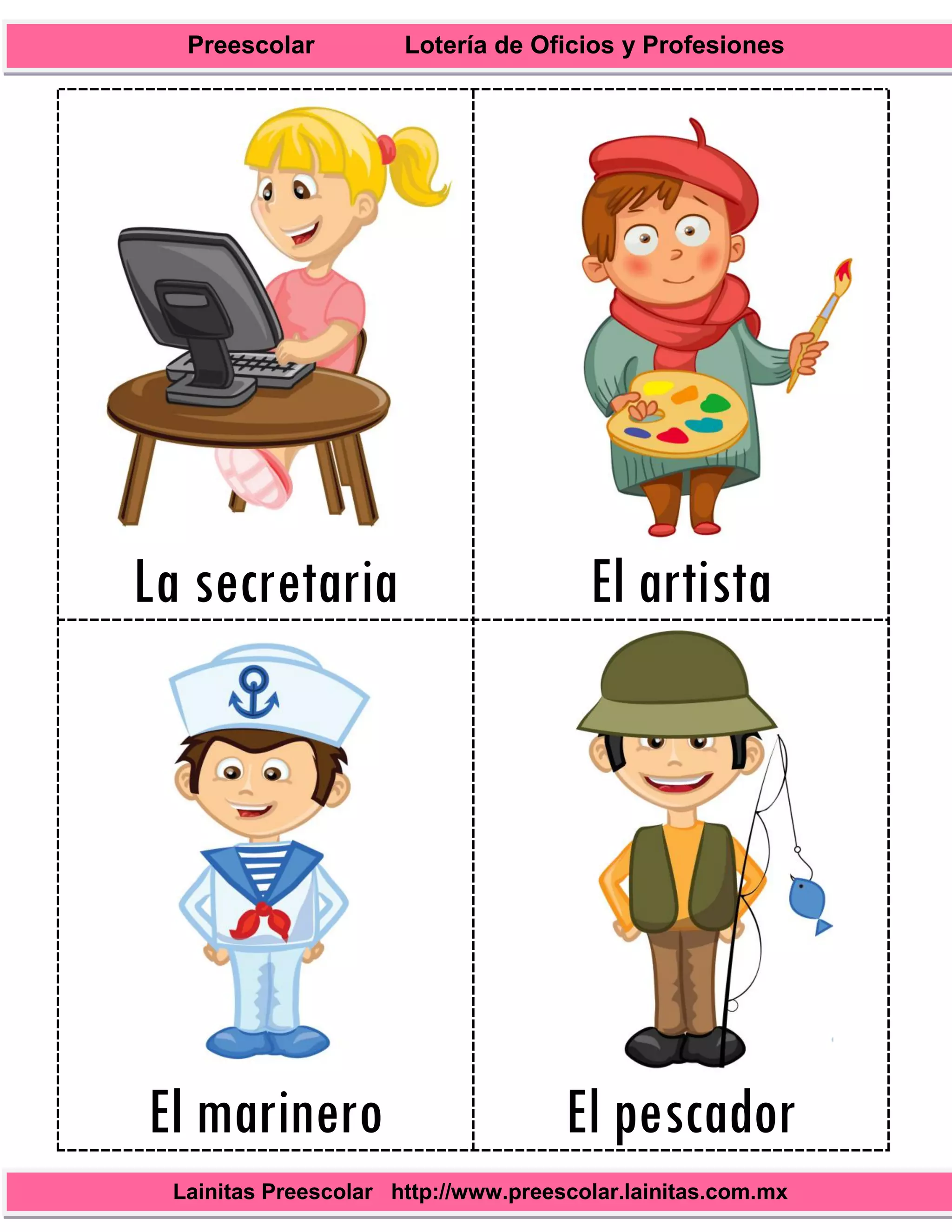 Loteria oficios-y-profesiones-pdf | PDF