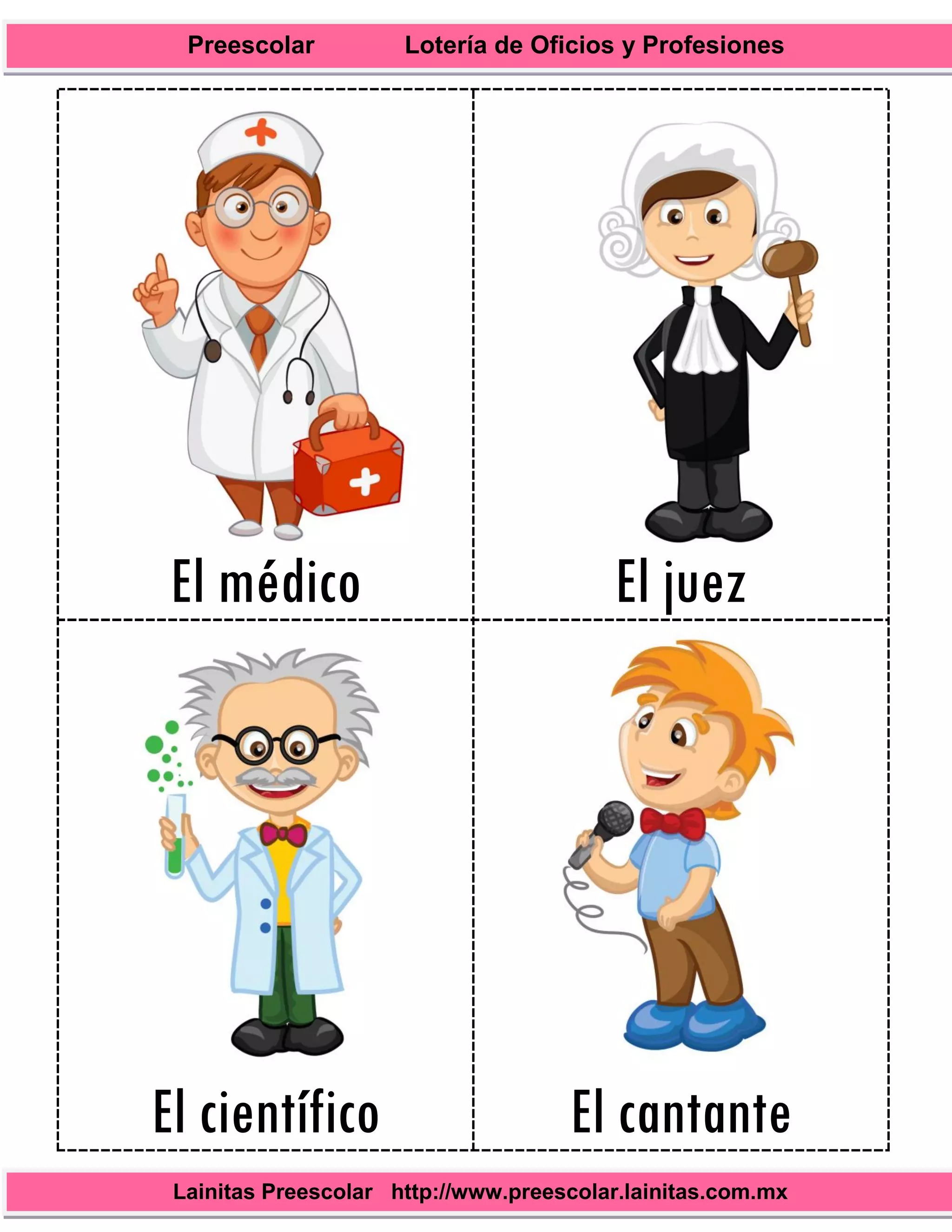 Loteria oficios-y-profesiones-pdf | PDF