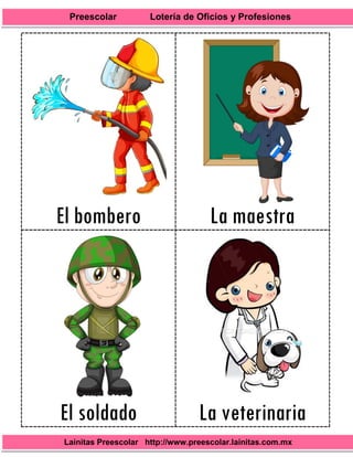 Loteria oficios-y-profesiones-pdf | PDF