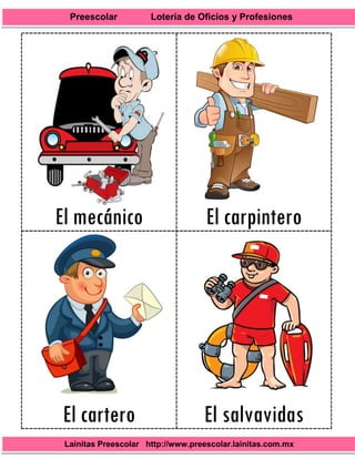 Loteria oficios-y-profesiones-pdf | PDF