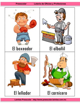 Loteria oficios-y-profesiones-pdf | PDF