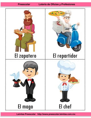 Loteria oficios-y-profesiones-pdf | PDF