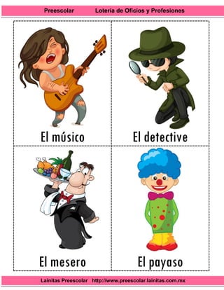 Loteria oficios-y-profesiones-pdf | PDF