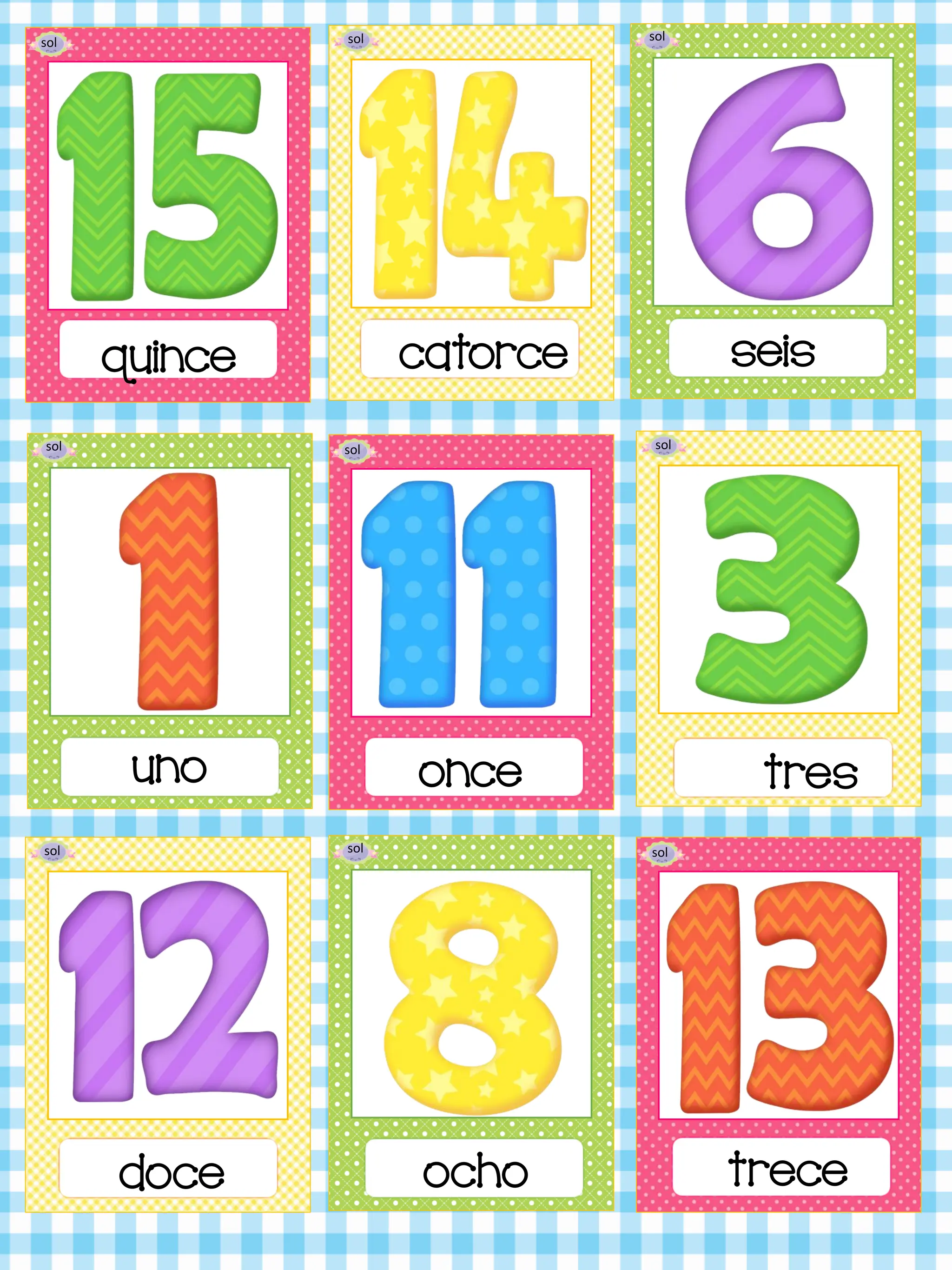 loteria de numeros del 1 al 20-1 para educación inicial | PDF