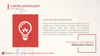 Loteria promocyjna i loteria audiotekstowa | PPT