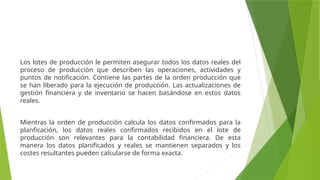 Lotes y su interpretación de acuerdo a lineamientos | PPTX