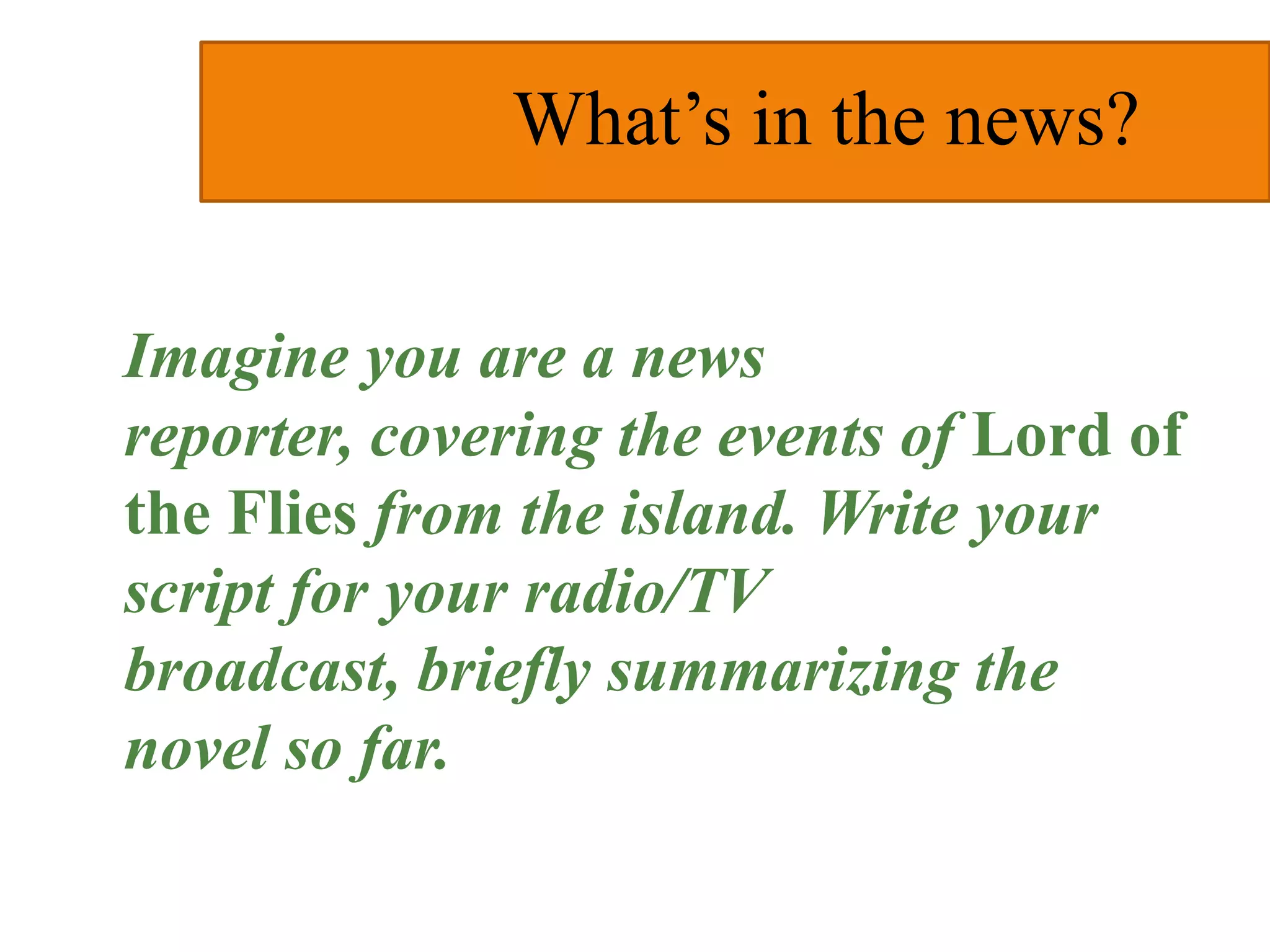 Lotf ch7 prediction | PPT