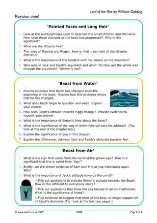 Lotf chapter revision | DOC