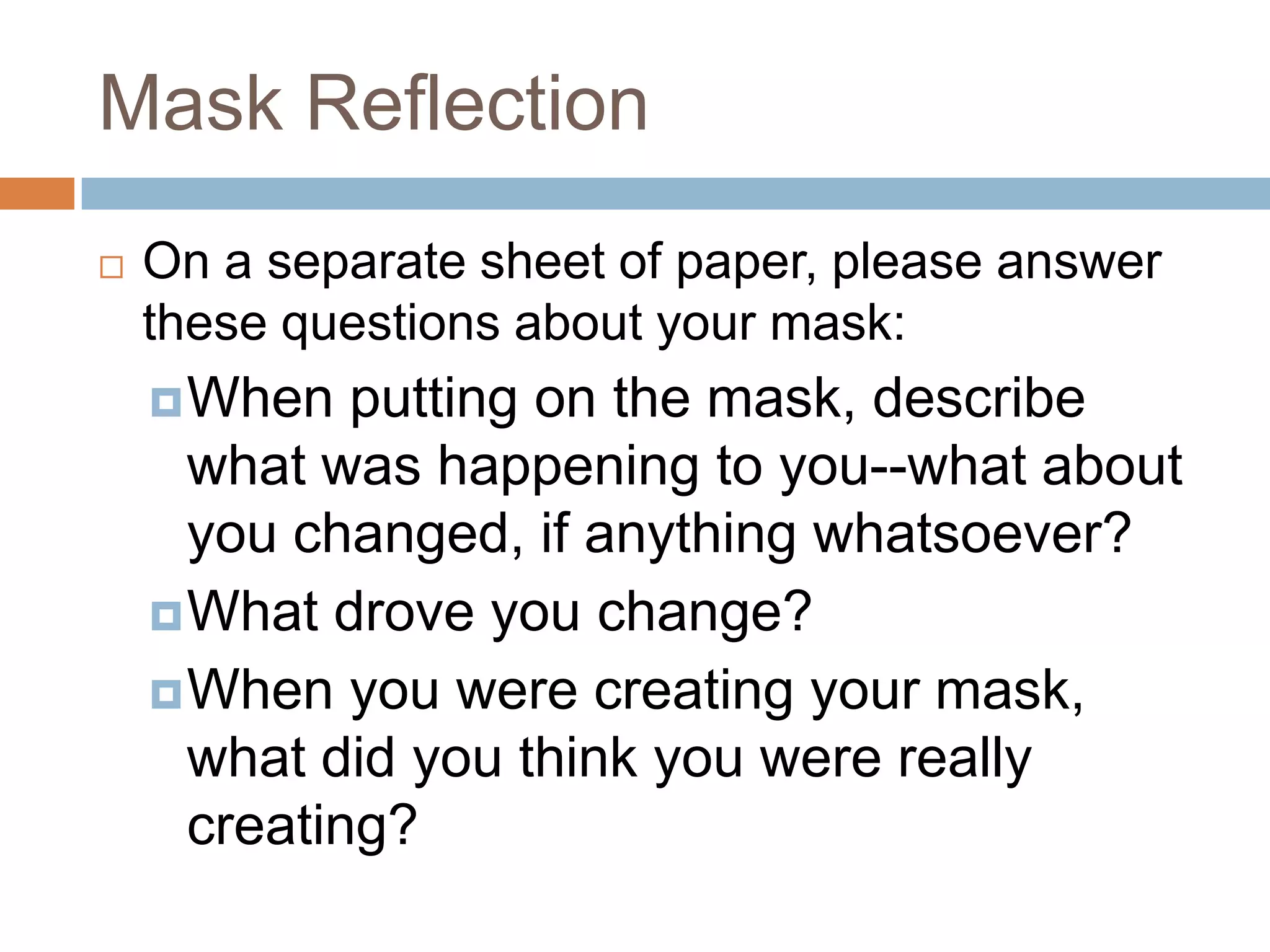 Lotf masks reflection | PPT