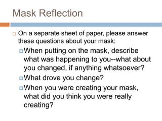 Lotf masks reflection | PPT