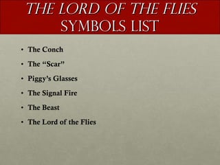 Lotfsummariessymbolsandcharacters | PPT