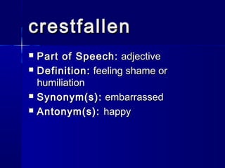 Lotf vocab set2_notes | PPT