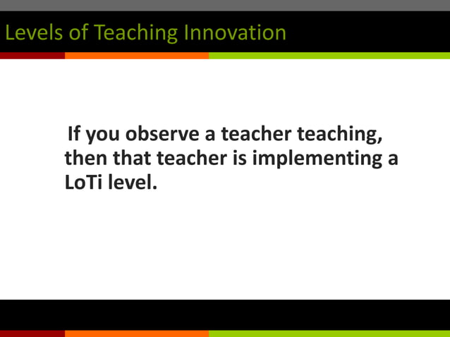 LoTi Levels | PPT
