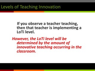 LoTi Levels | PPTX