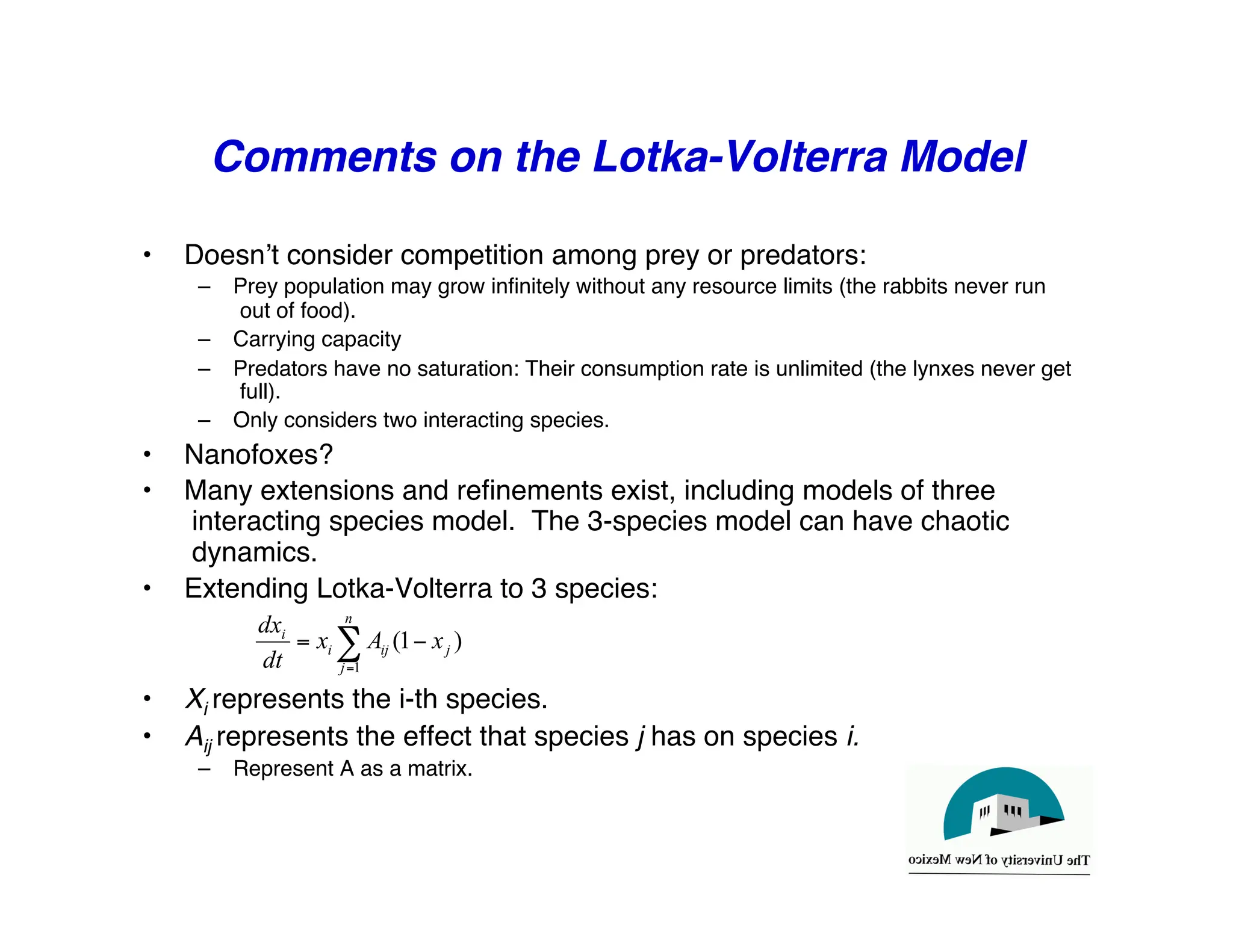 Lotka-Volterra model ( Predator prey model) | PDF