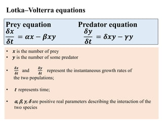 Lotka volterra model | PPTX