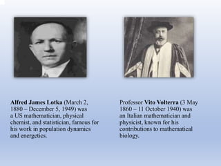 Lotka volterra model | PPTX