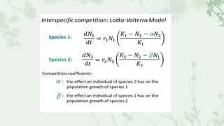 Lotka voltera Model of competition | PPTX