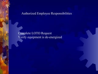 Lockout/Tag Out | PPT