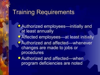 Lockout/Tag Out | PPT