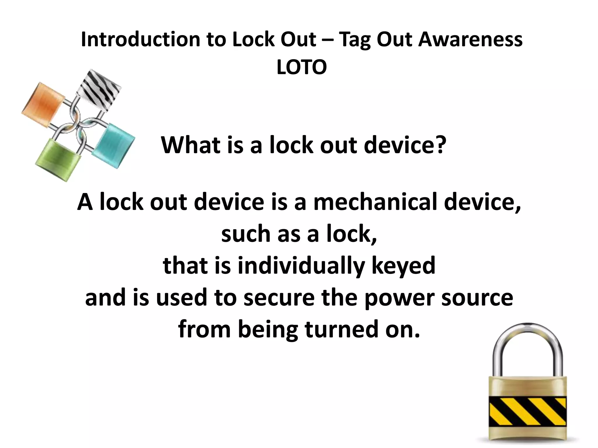 ONTAP - Lock Out, Tag Out | PPTX | Medical Health