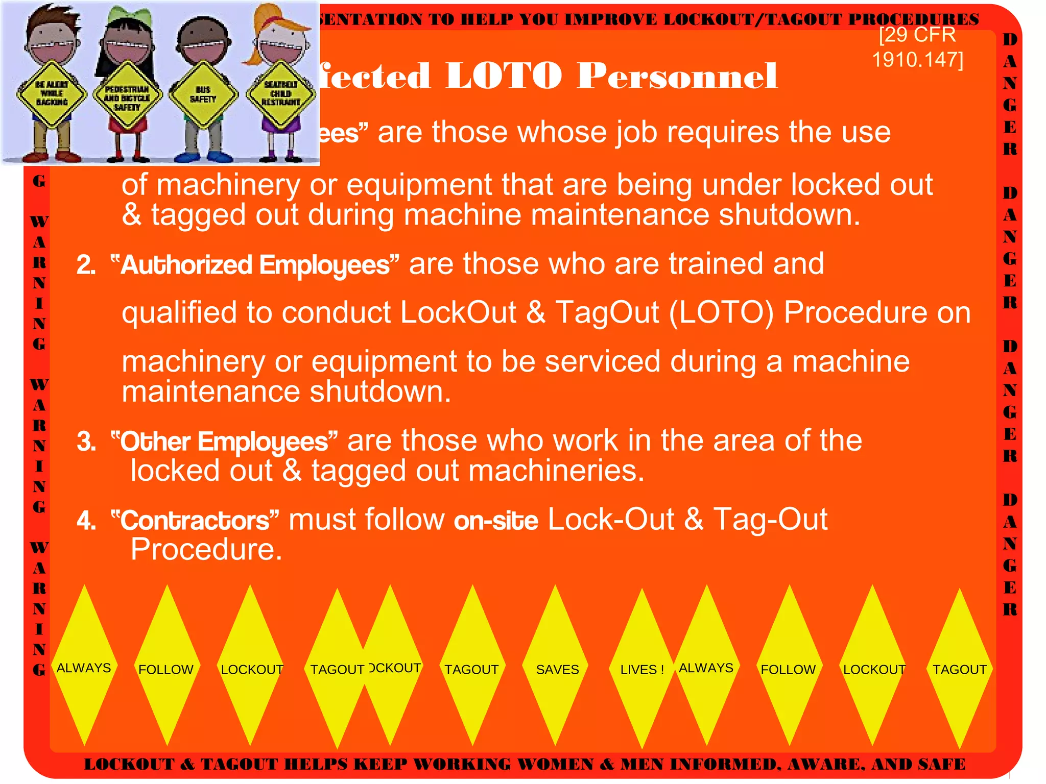 An OSHA - LOTO Presentation | PPT