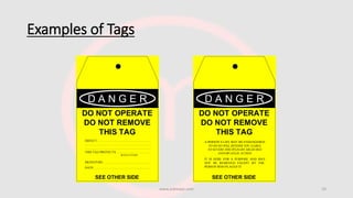 Lock out and Tag out Training ppt and pdf | PPT