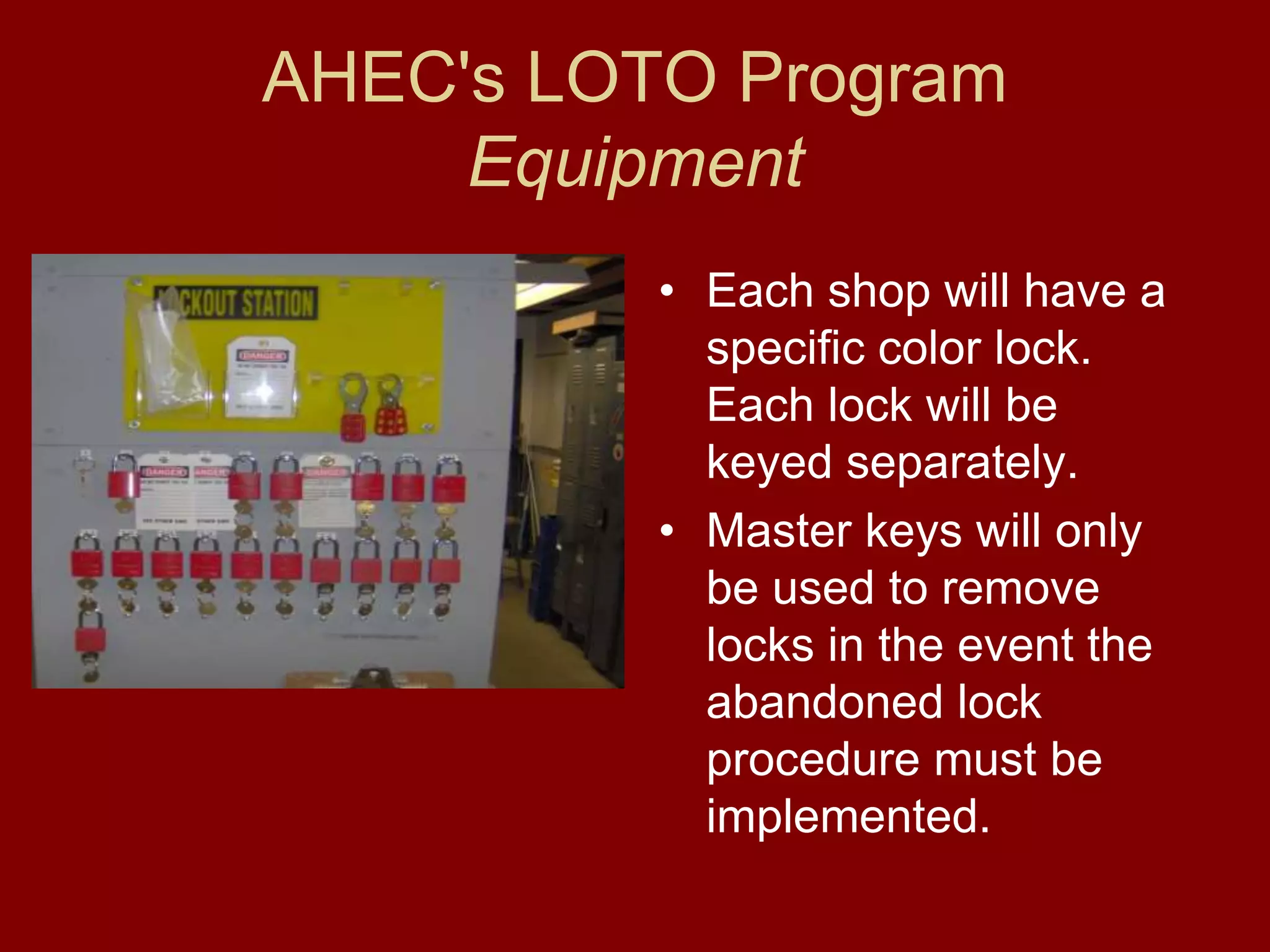 Lock Out Tag Out (LOTO) | PPTX