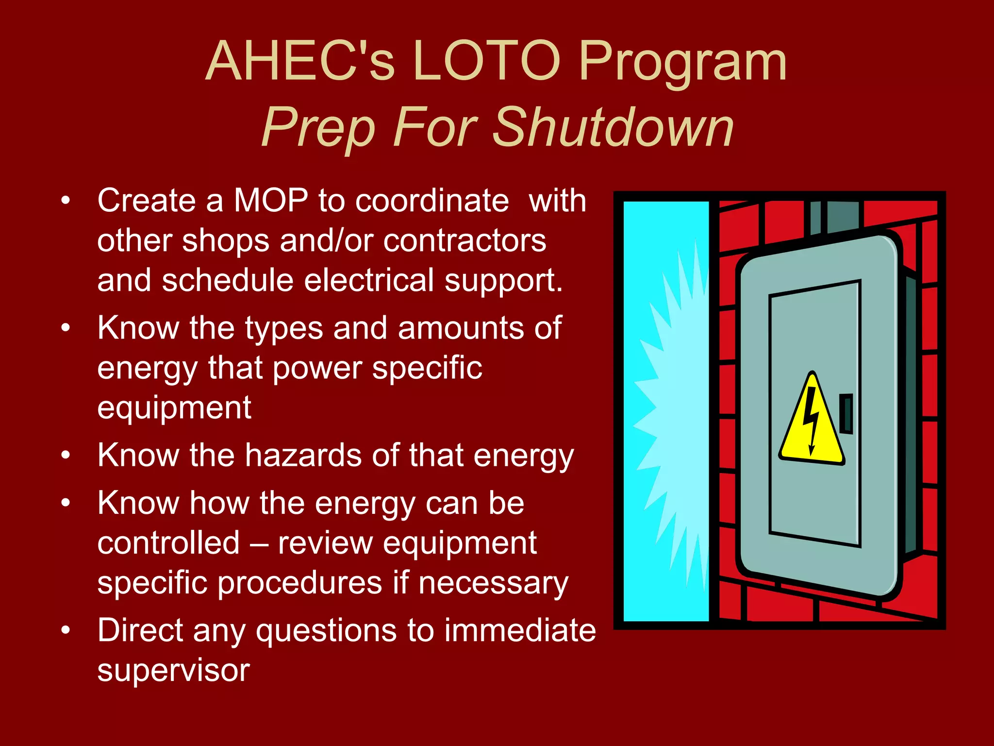 Lock Out Tag Out (LOTO) | PPTX