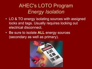 Lock Out Tag Out (LOTO) | PPTX