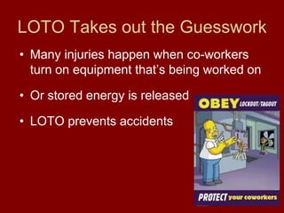 Lock Out Tag Out (LOTO) | PPTX