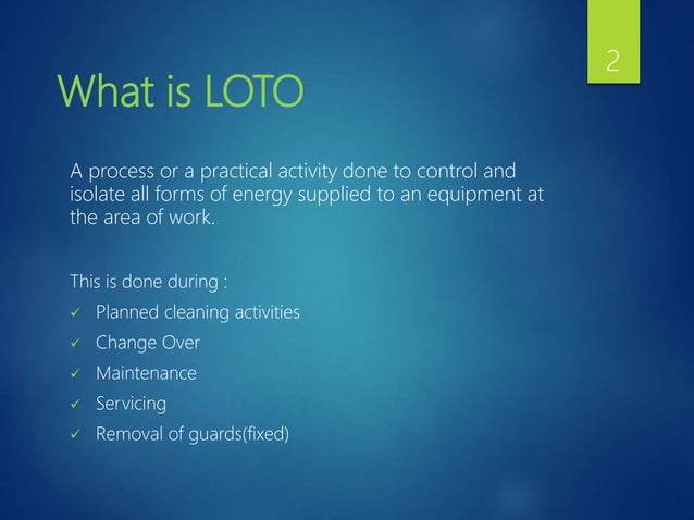 Loto basics. | PPTX