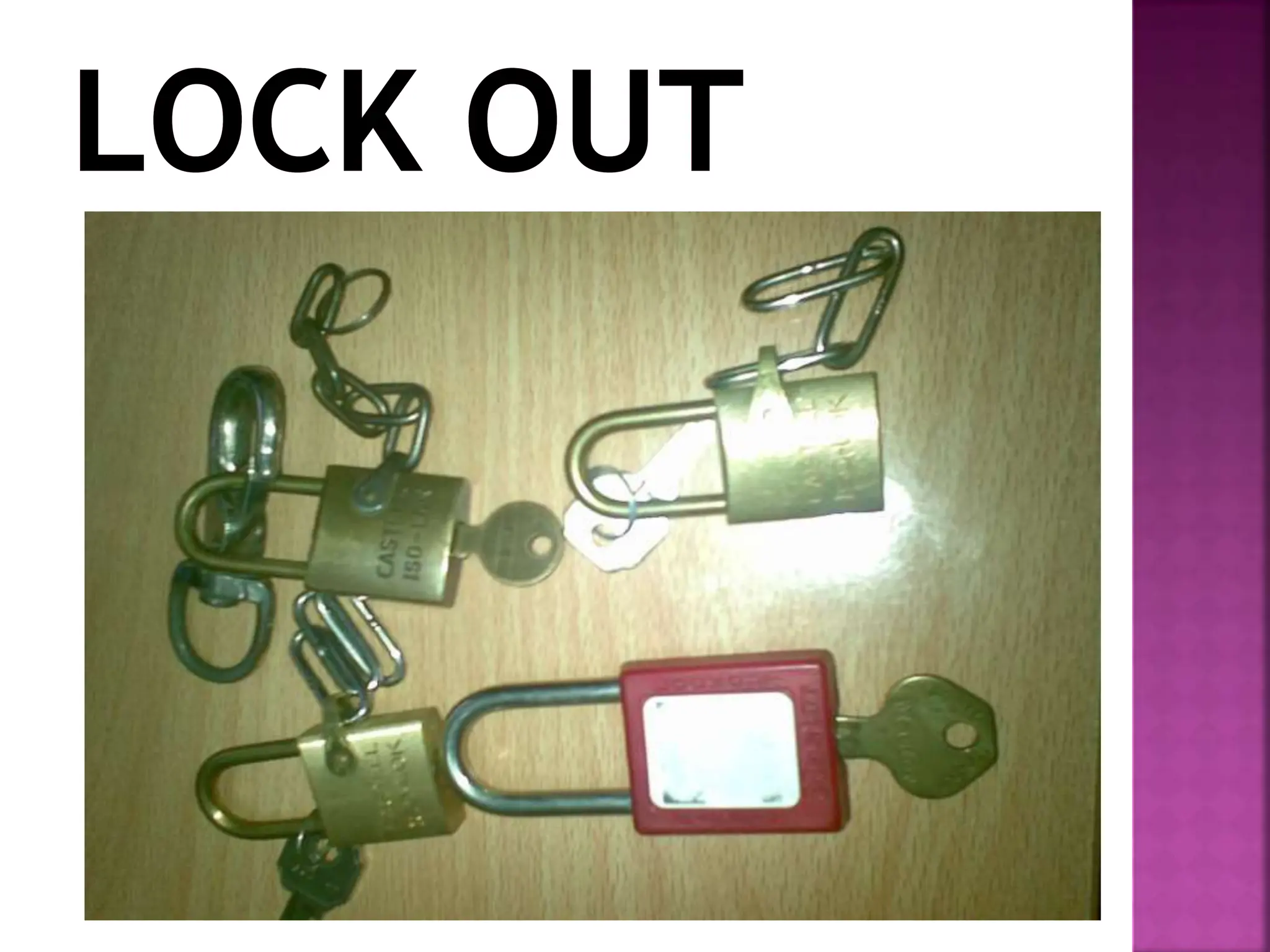 Lock Out, Tag Out, Try Out Safety (Occupational Health and Safety ...
