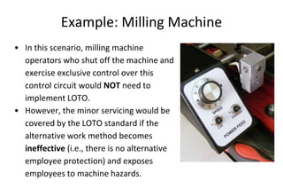 Lockout Minor Servicing Exceptions | PPTX