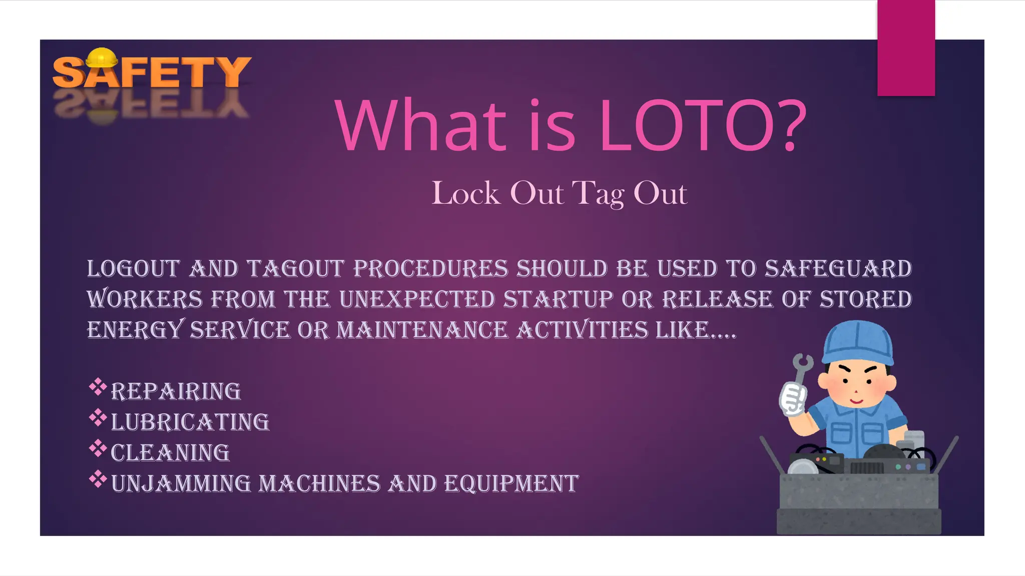 LOTO Safety Training Presentation. pptx | PPTX