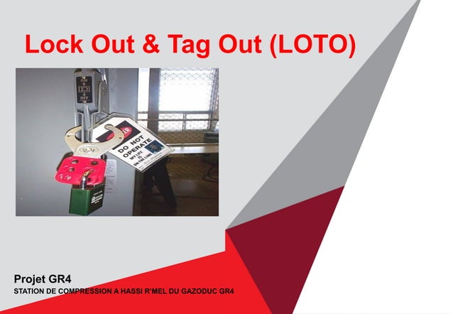 Lock out/ tag out Presentation (LOTO) training how to use Lock out tag ...