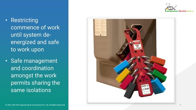 LOTO system integration with Permit to Work Software | PDF