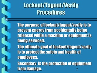 Loto verify awareness | PPT