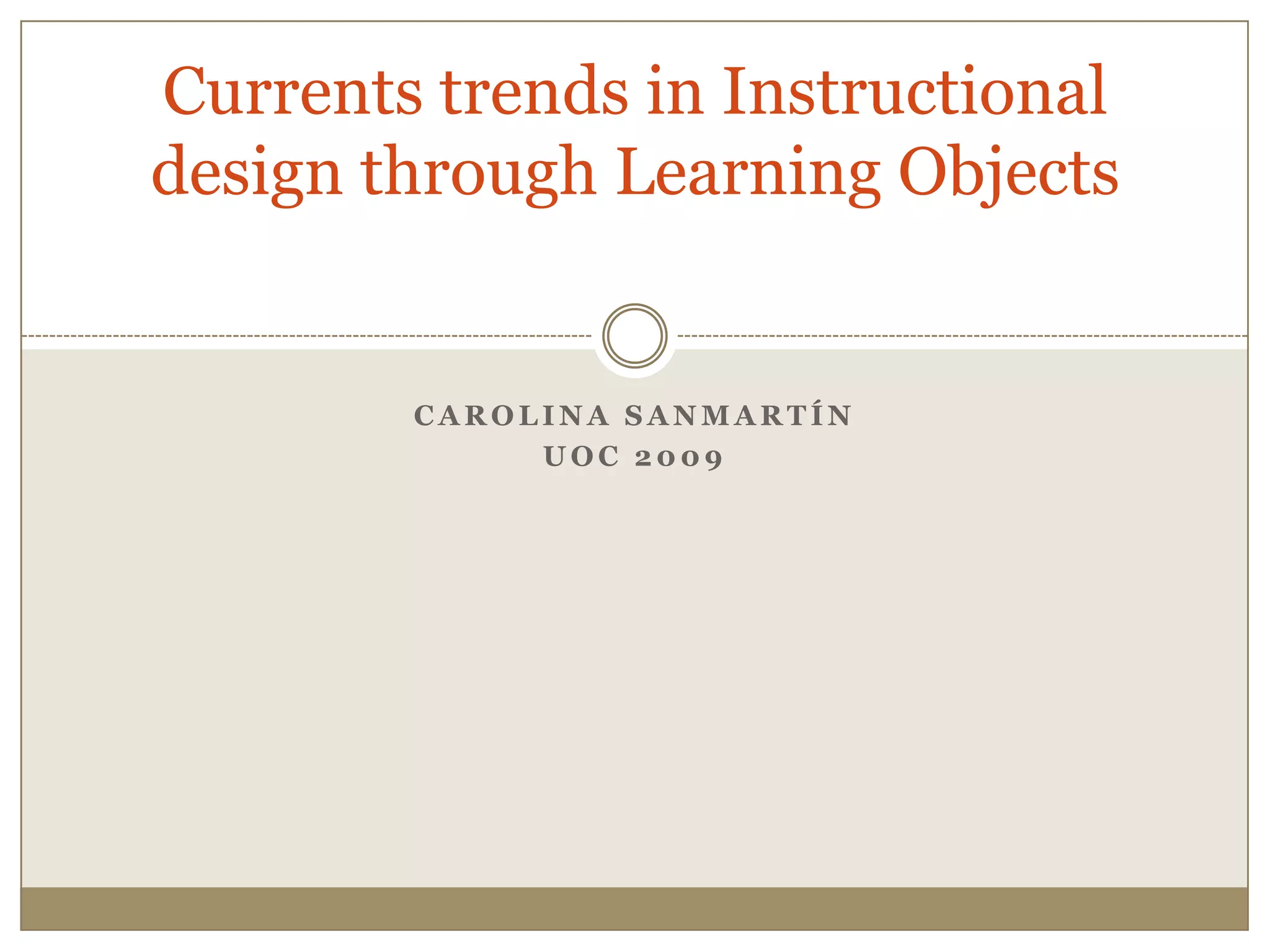 Learning Objects Trends | PPTX