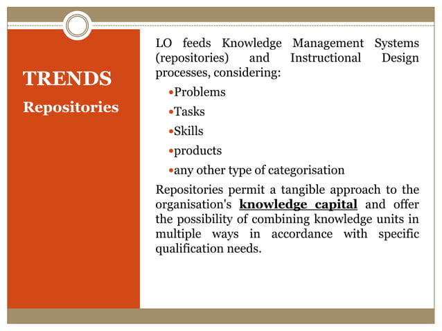 Learning Objects Trends | PPTX