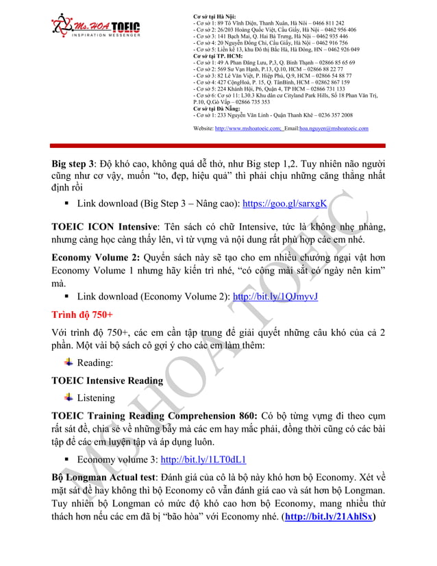 Lộ trình tự học TOEIC dành cho người mất gốc 2018.pdf | Free Download