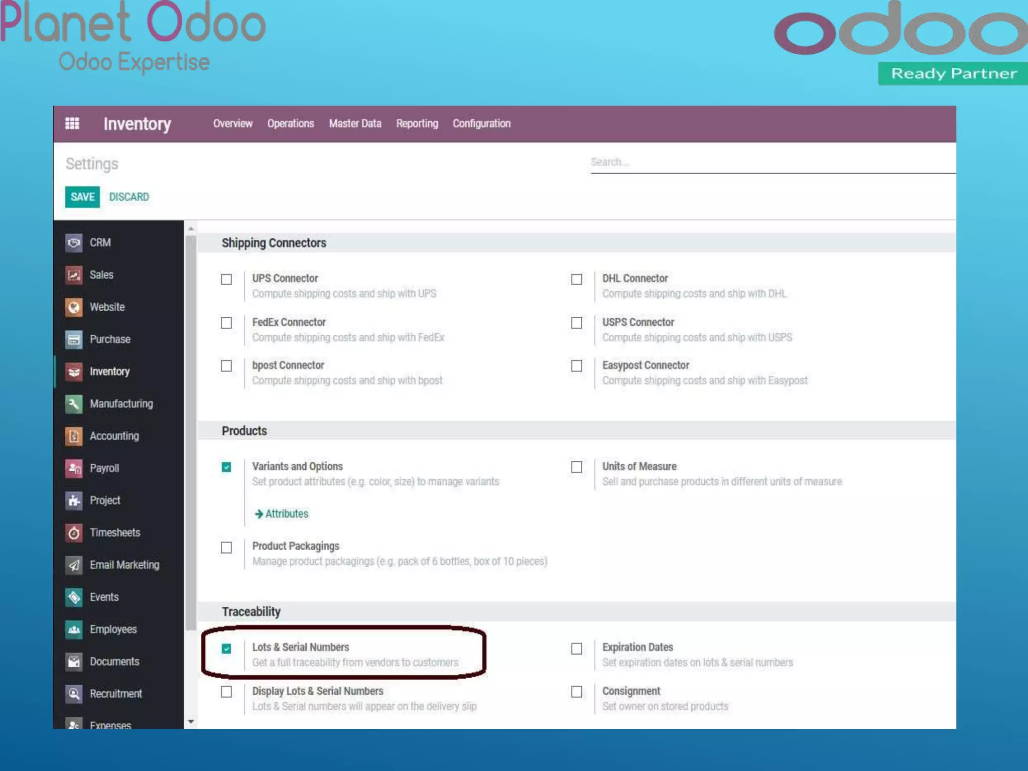 Lots and serial numbers in odoo | PPTX