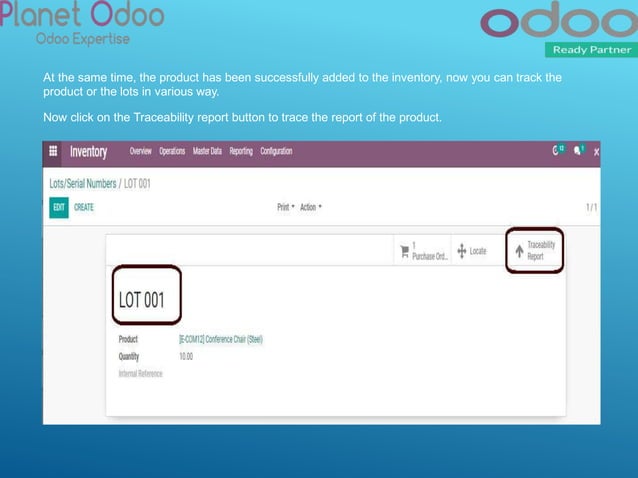 Lots and serial numbers in odoo | PPT