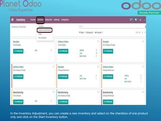 Lots and serial numbers in odoo | PPTX