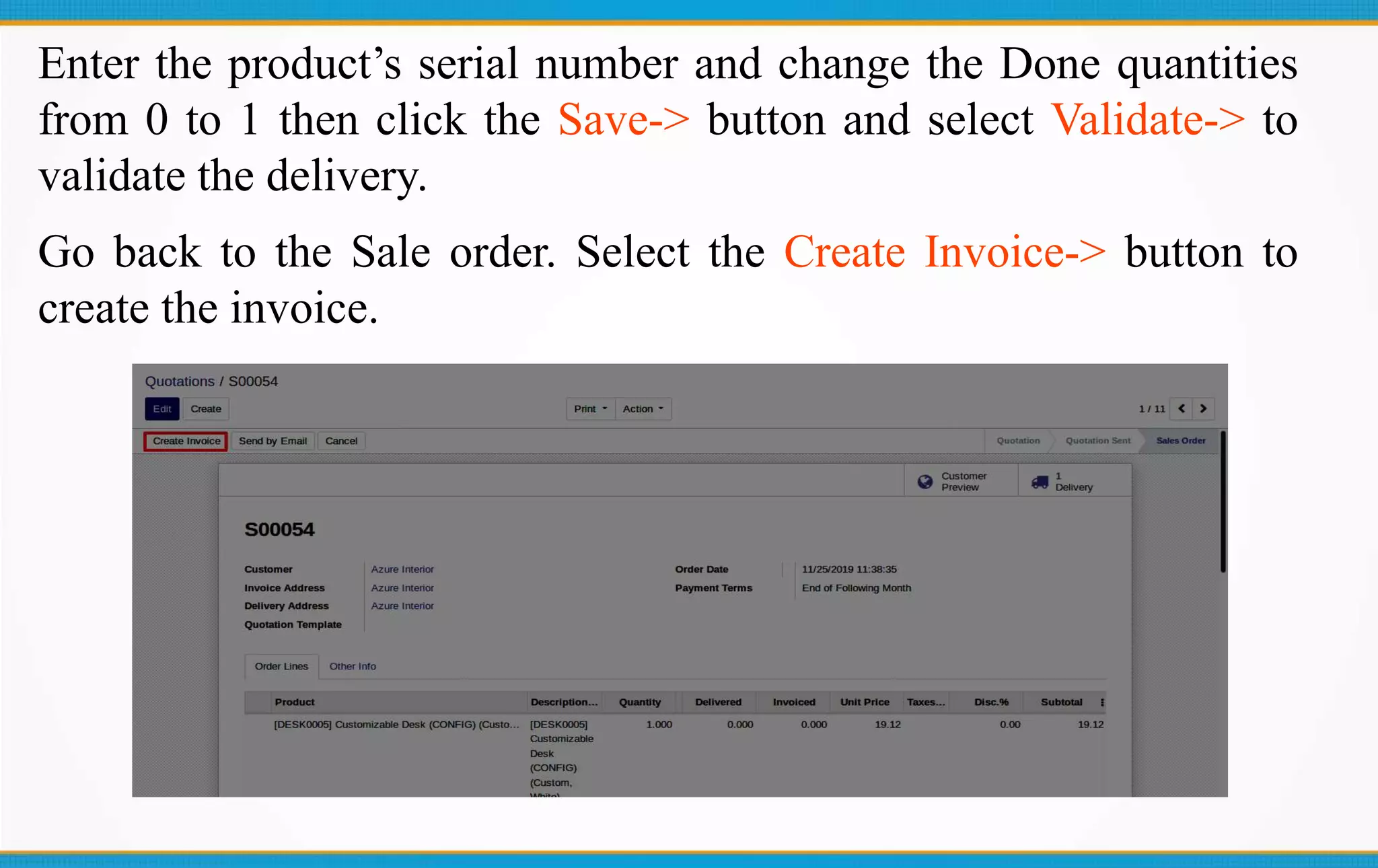 Lots and Serial Numbers on Invoices in Odoo 13 | PPT