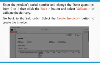 Lots and Serial Numbers on Invoices in Odoo 13 | PPT