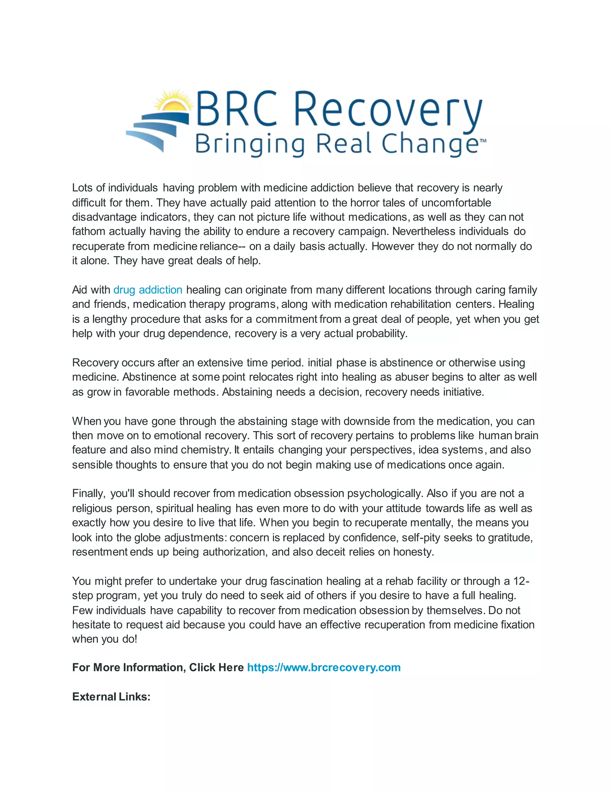 BRC Recovery | DOCX