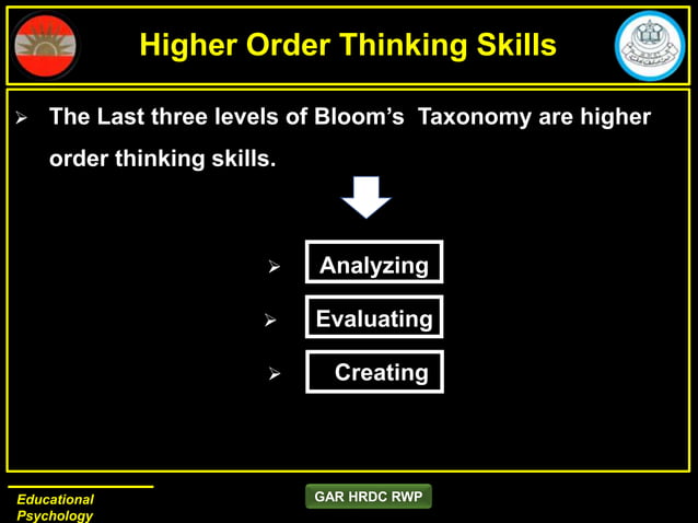 LOTS vs HOTS.pptx | Educational Assessment | Education